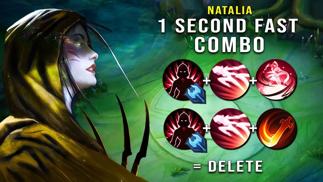 BEST NATALIA 1 SECOND FAST COMBO (insane high damage) | NATALIA BEST ...