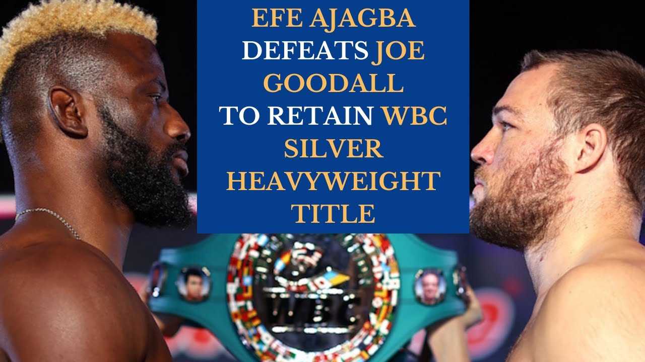 WBC SILVER HEAVYWEIGHT - EFE AJAGBA STOPPED JOE GOODALL IN THE FOURTH ...