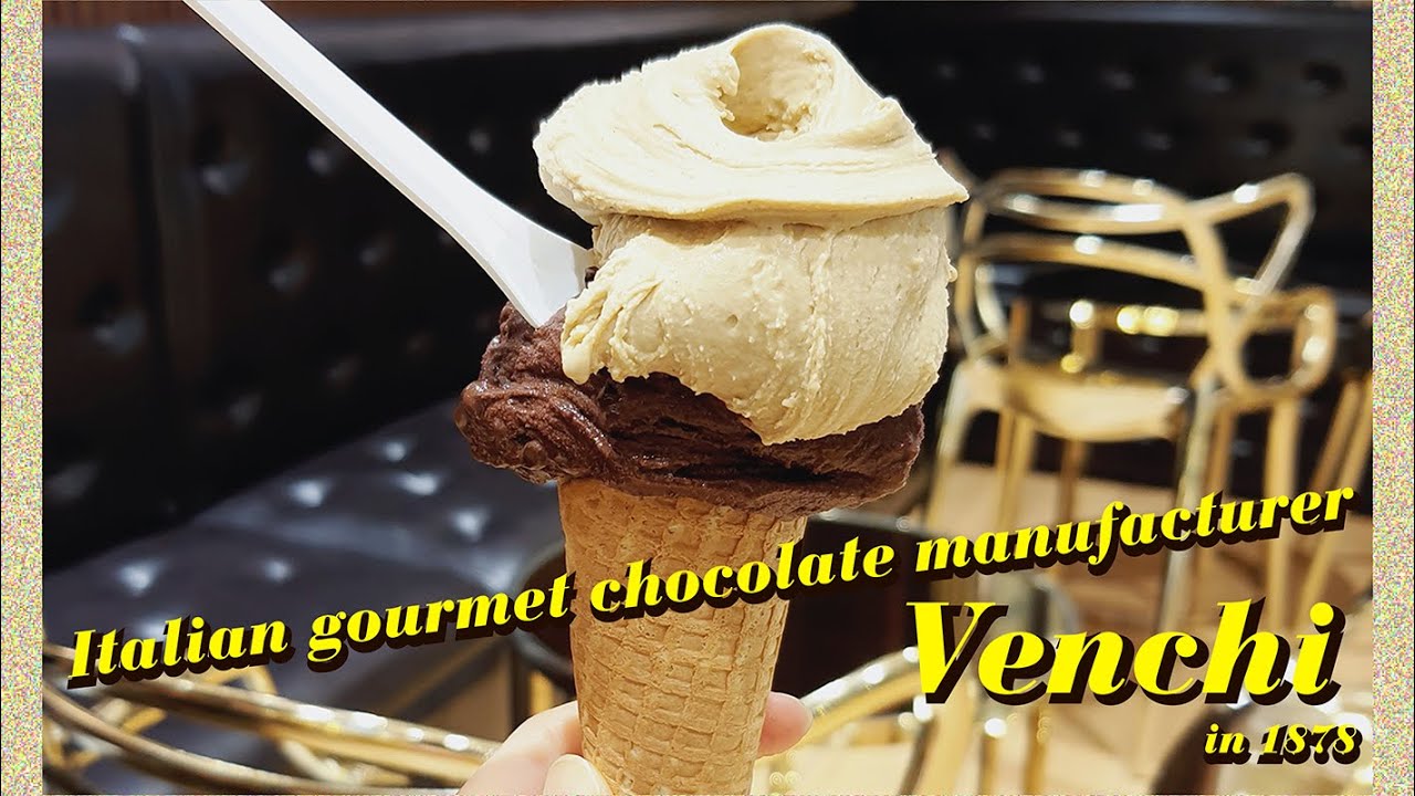 How professional of Italian classic gelato brand "Venchi" - YouTube