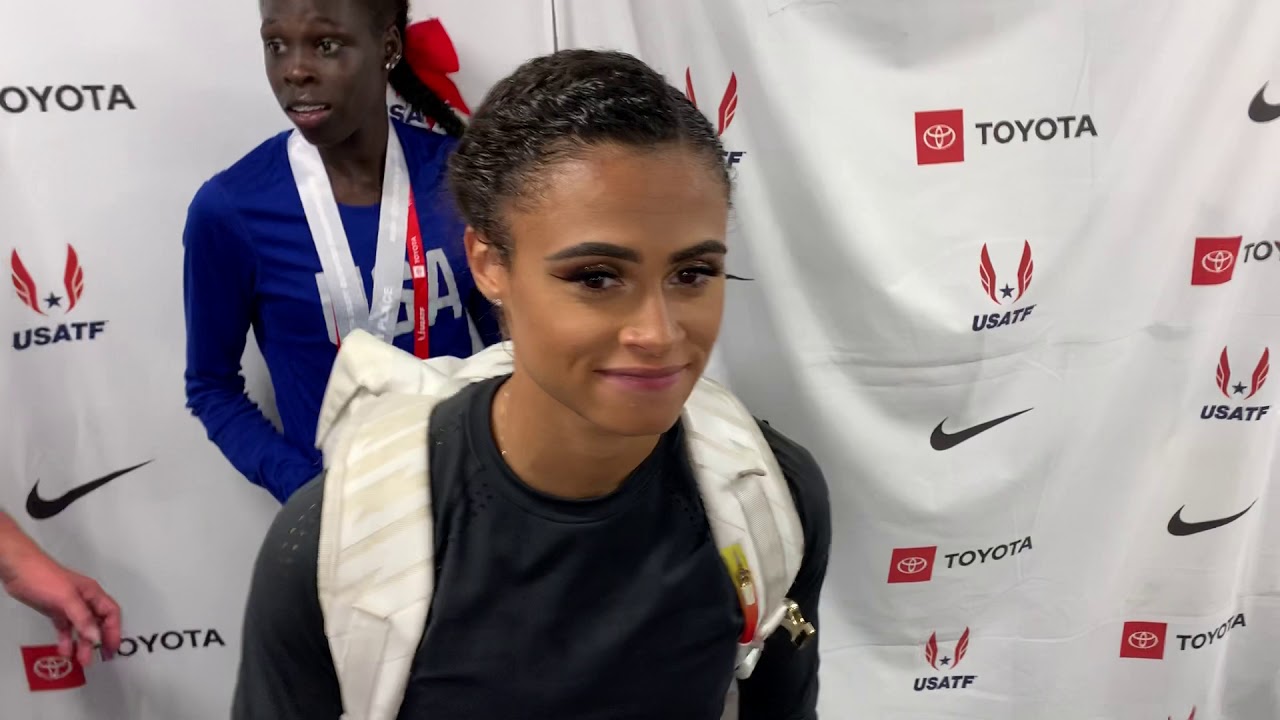 Sydney McLaughlin after making it onto 2019 Worlds team - YouTube