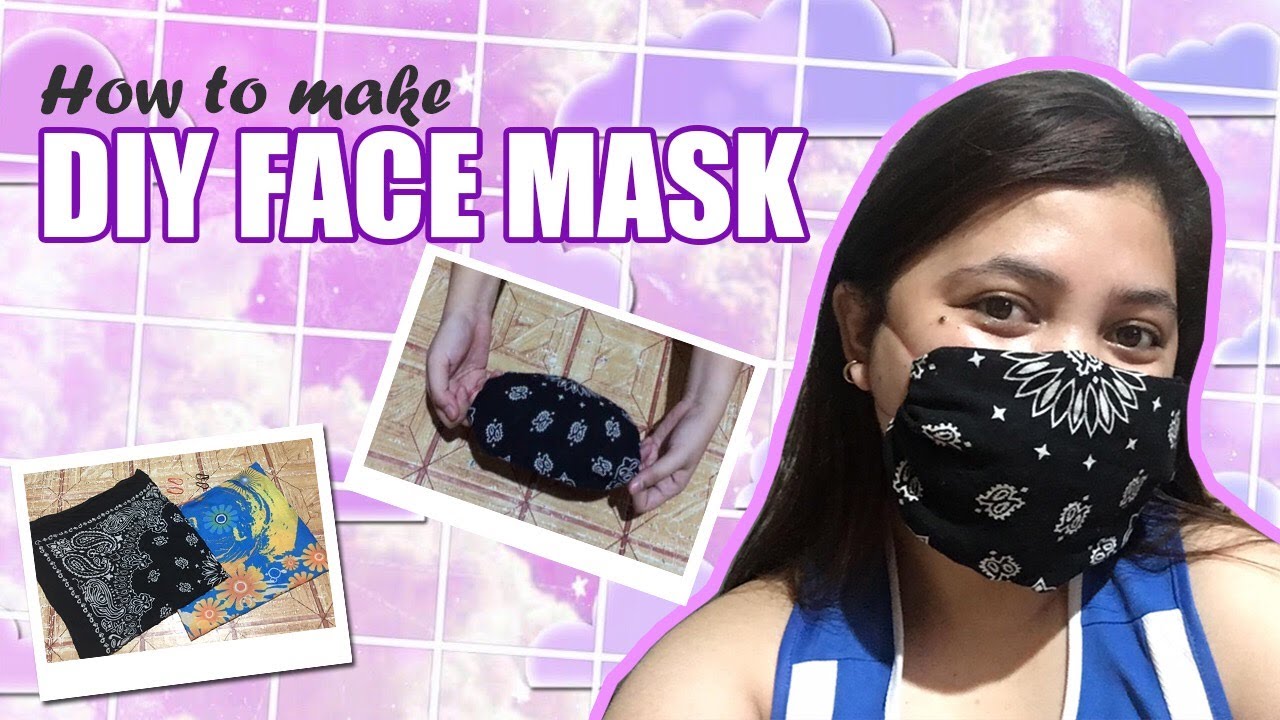 DIY: Face mask using handkerchief 😷 - YouTube
