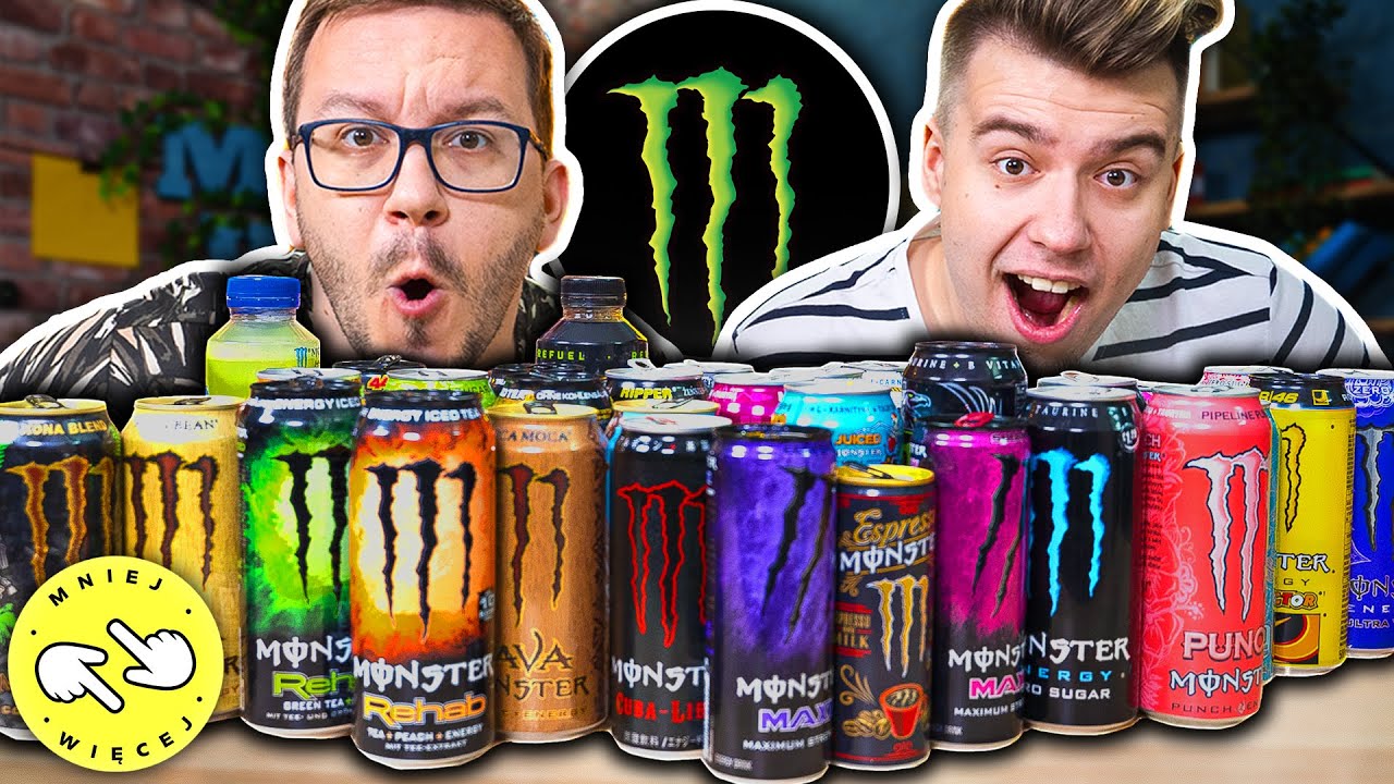 Spróbowaliśmy WSZYSTKICH Smaków Monsterów! - YouTube