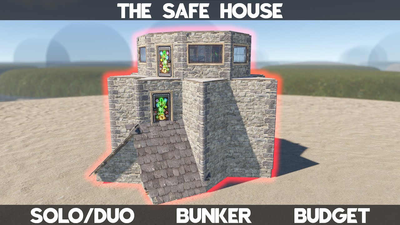 The Safe House - Solo/Duo Bunker Base 2022 Rust Base Tutorial - YouTube