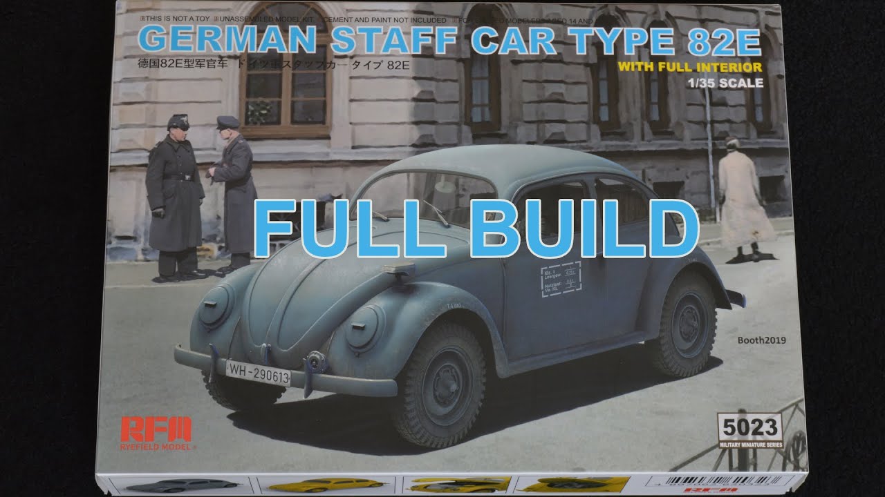 Ryefield model's 1/35 German staff car type 82E (Full Build) - YouTube