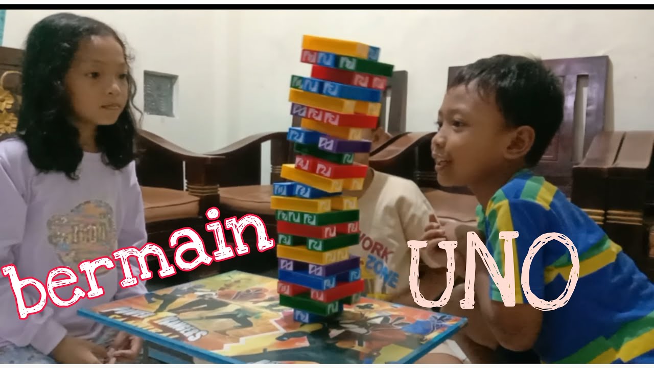 bermain UNO Stacko bersama teman-temanku - YouTube