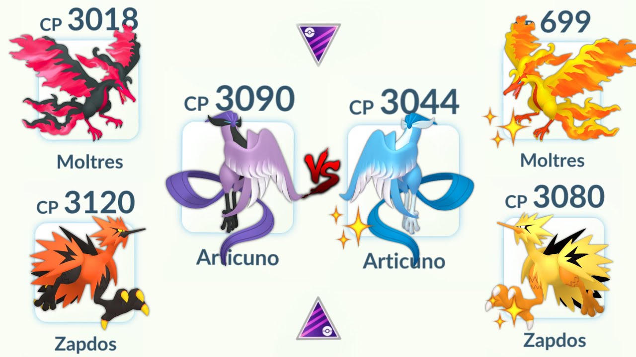 NON SHINY vs SHINY GALARIAN BIRDS 🐦 (Pokemon GO) - YouTube