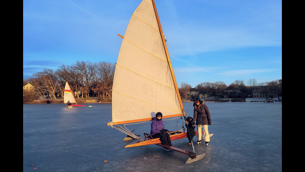 Iceboating Nite and DN on Schmidt Lake in Plymouth Minnesota ICE BOAT ...