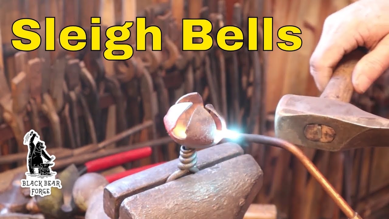 Forging Jingle bells or Sleigh bells from precut blanks - YouTube