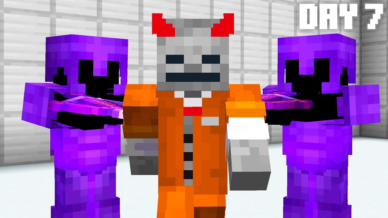 TRAPPED in a Shrinking Minecraft World - Day 7 - YouTube