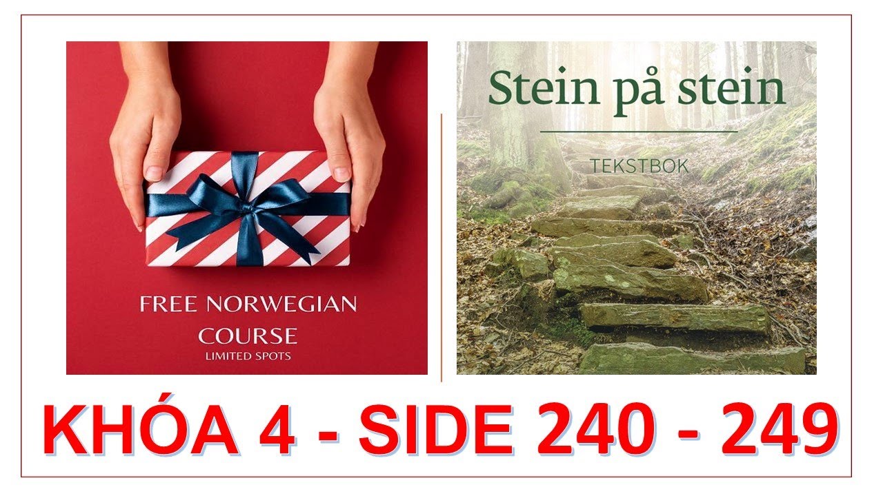 Khóa 4 | Sách Stein På Stein | Side 240 - 249 - YouTube