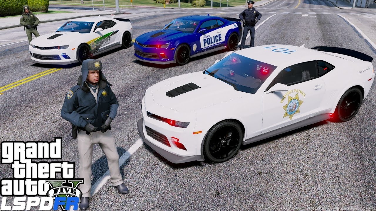 GTA 5 LSPDFR #685 Chevy Camaro Police, Sheriff & Highway Patrol - Happy ...