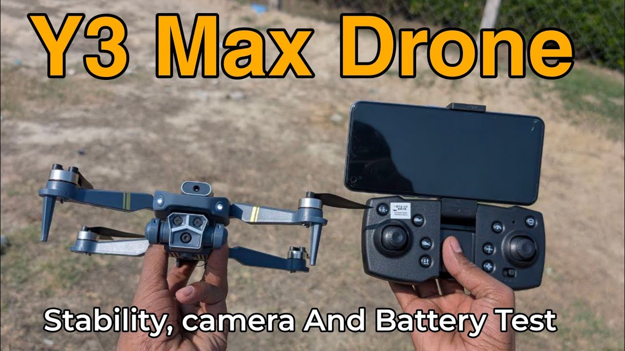 Y3 Max Camera Drone Unboxing, Flying, Camera Test & Review - YouTube
