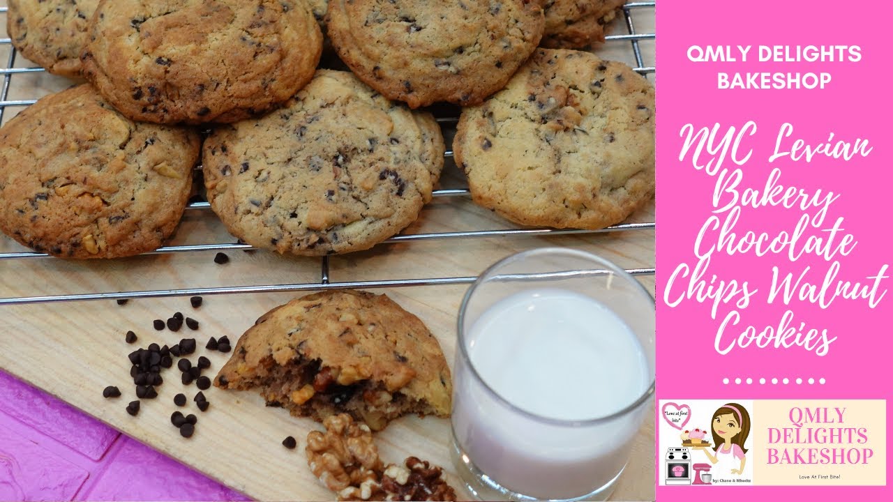 #306 NYC Levian Bakery Chocolate Chips Walnut Cookies | QMLY Delights ...