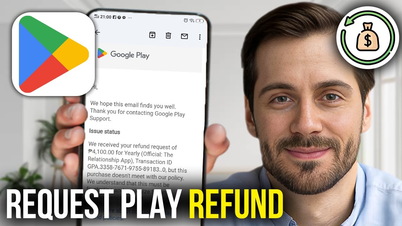 How To Get Refund Google Play Store - YouTube