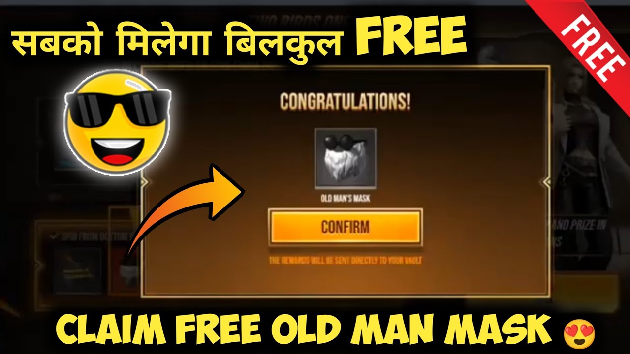 Free Fire New Event | Free Old Man Mask Glitch | How To Claim Old Man ...