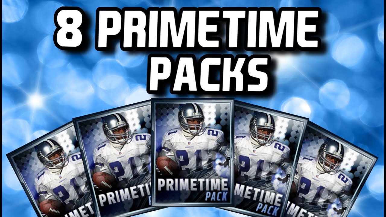 8 PRIMETIME PACKS!!! Madden Mobile 16 - YouTube