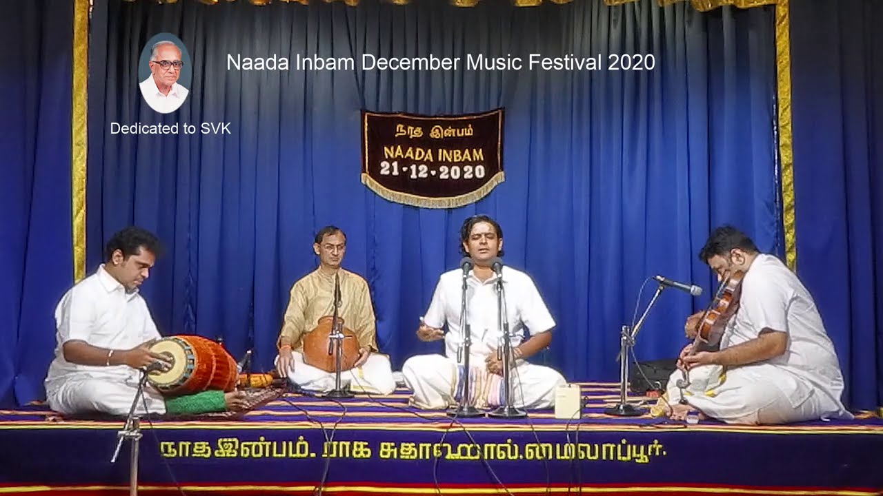 Vidwan V.Venkatanagarajan for Naada Inbam December Music Festival 2020 ...