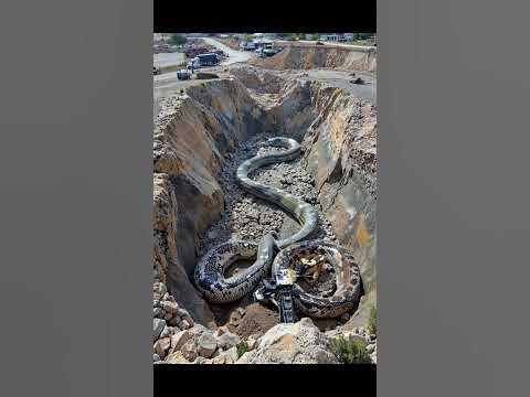 giant python#excavator #python - YouTube