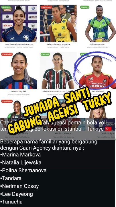 Junaida Santi gabung Agenzi Turki. Agensi besar yang menaungi Marina Markova, Tanacha, Polina ...