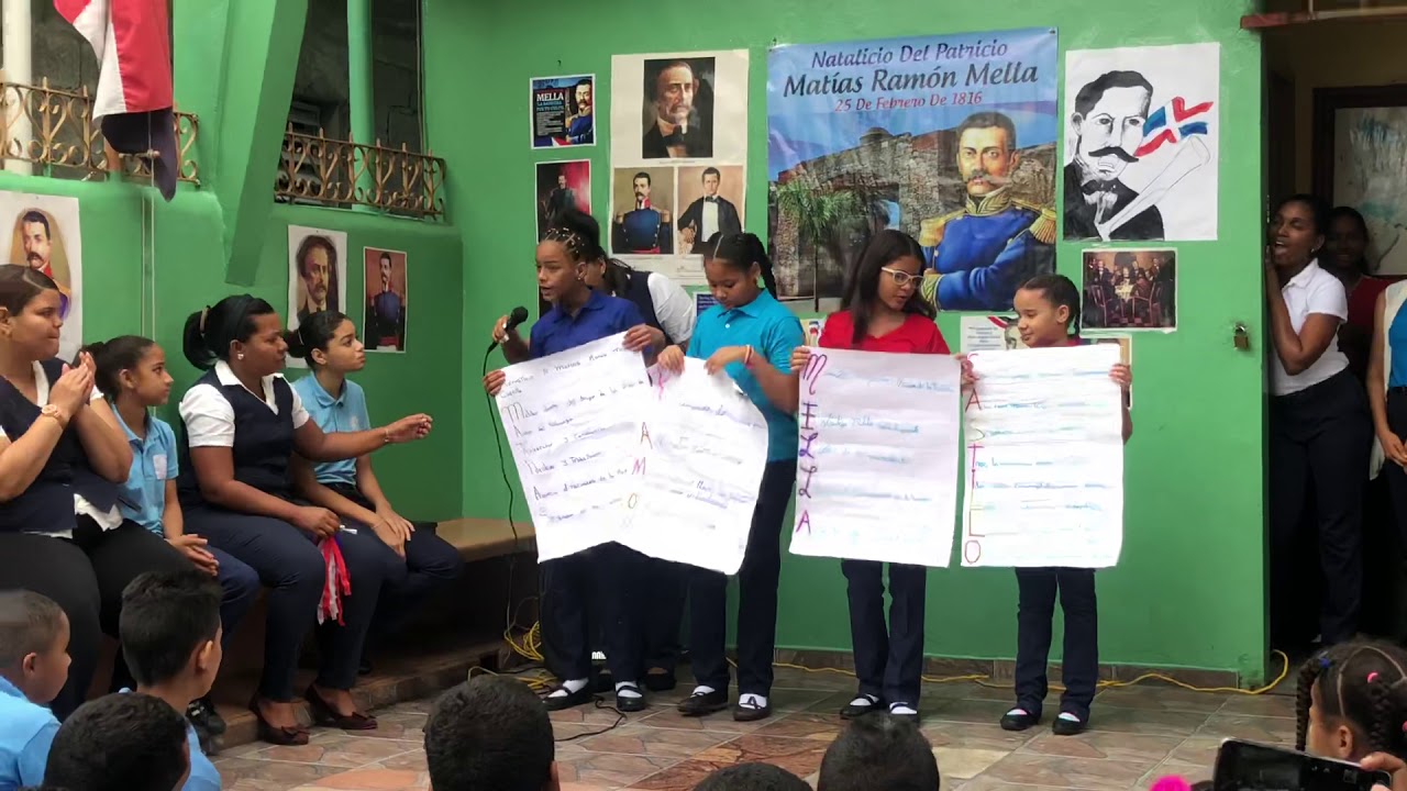 Acróstico en honor a Matias Ramon Mella - YouTube