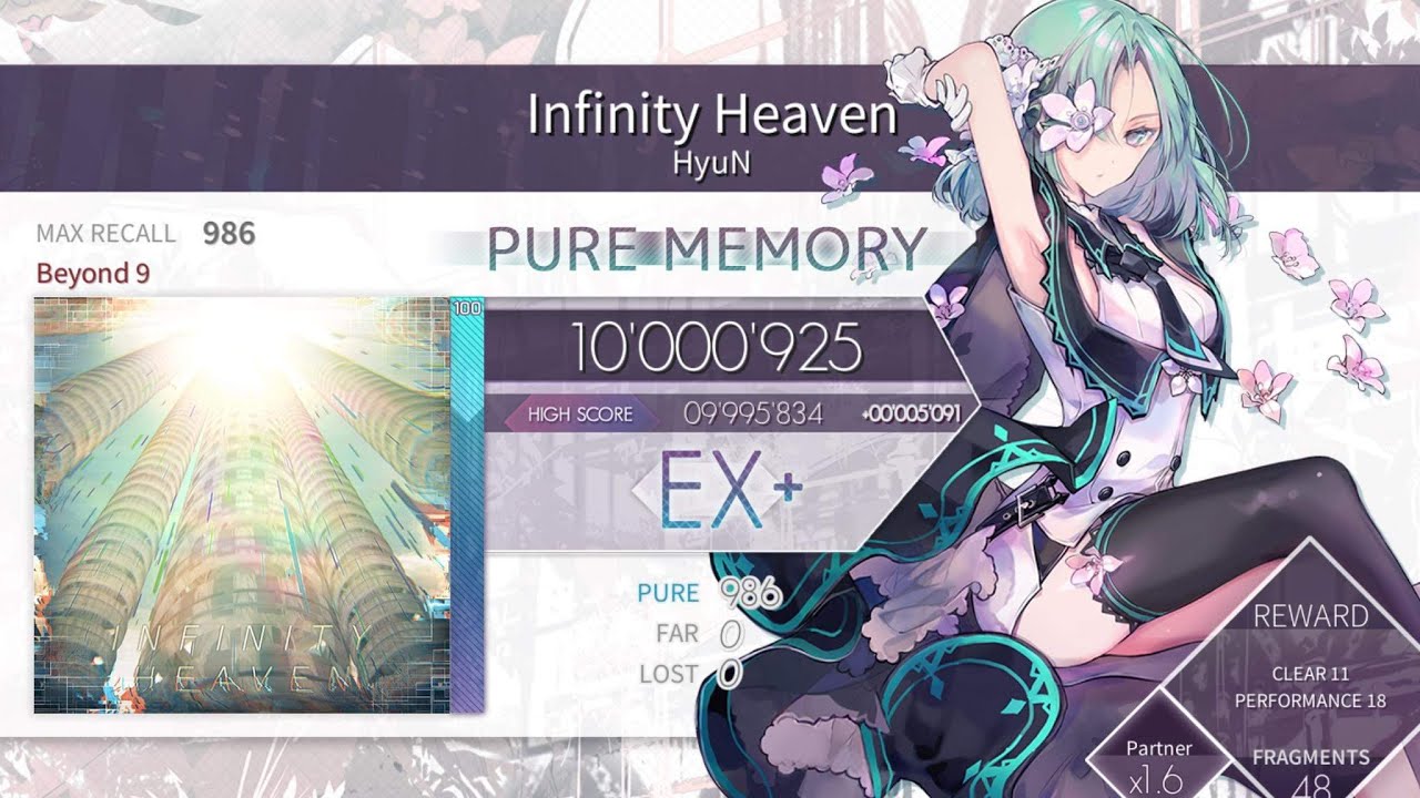 【Arcaea】Infinity Heaven BPM 10000925pts - YouTube