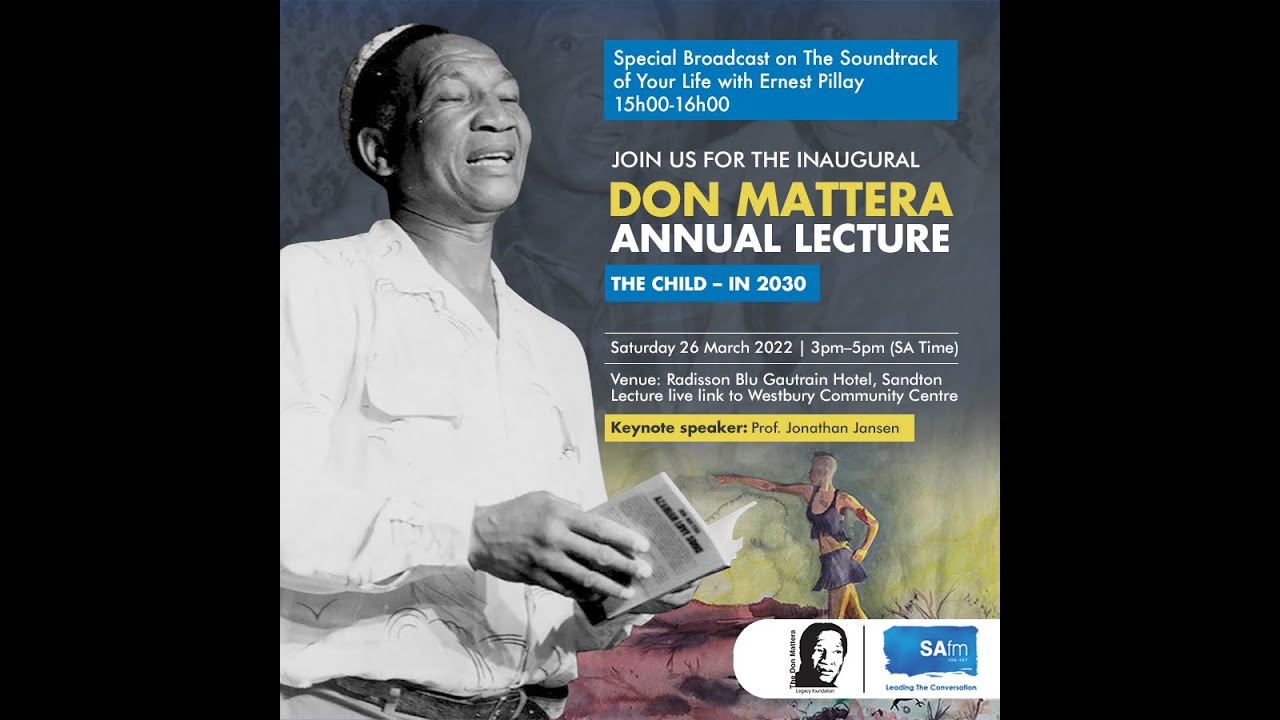 THE INAUGURAL - DON MATTERA ANNUAL LECTURE - YouTube
