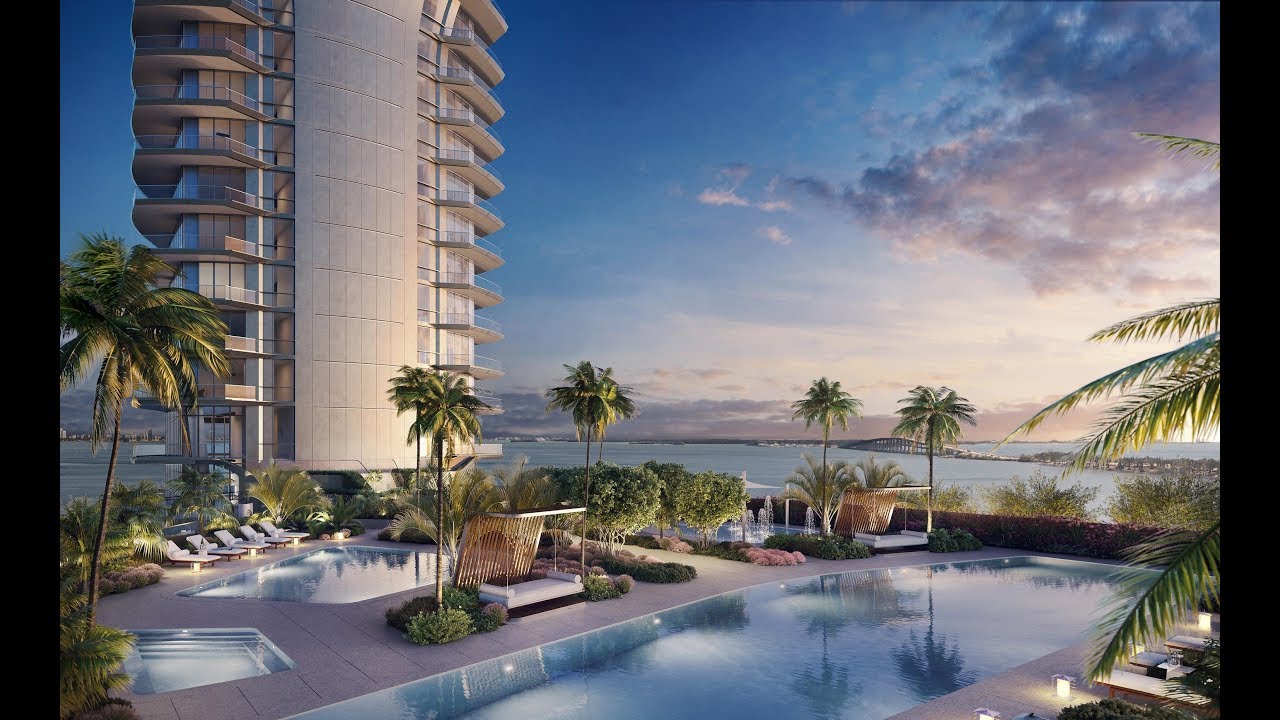 UNA Residences - New Luxury Waterfront Condo in Brickell Miami - YouTube