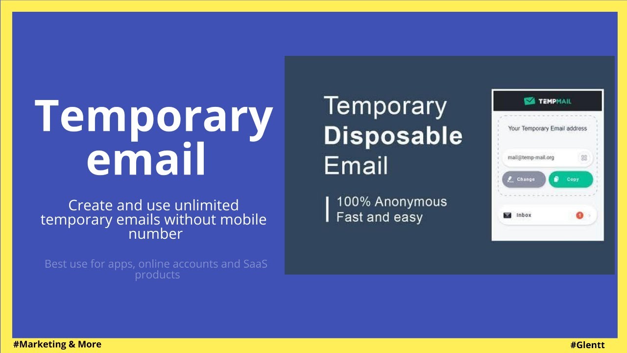 How to create and use temporary Email. Best use for Apps, online ...