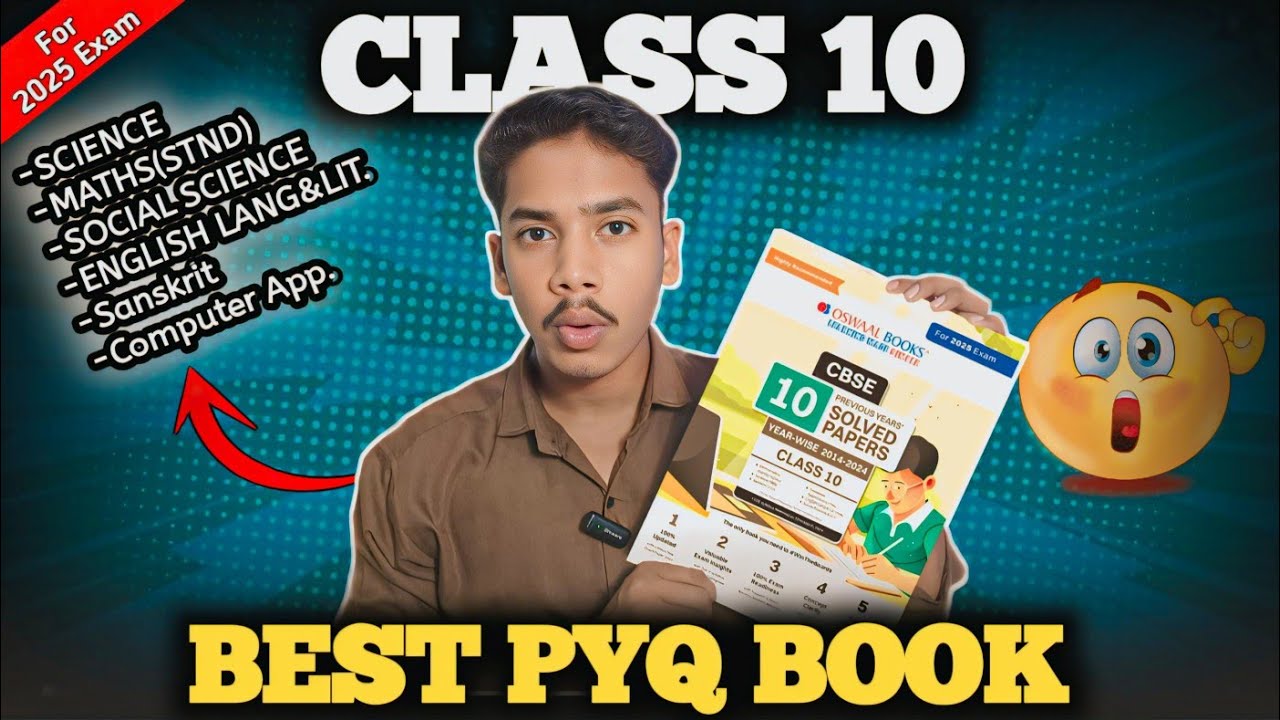 Best PYQ Book for Class 10 CBSE 2025 📚 | All Subjects Covered | Score ...
