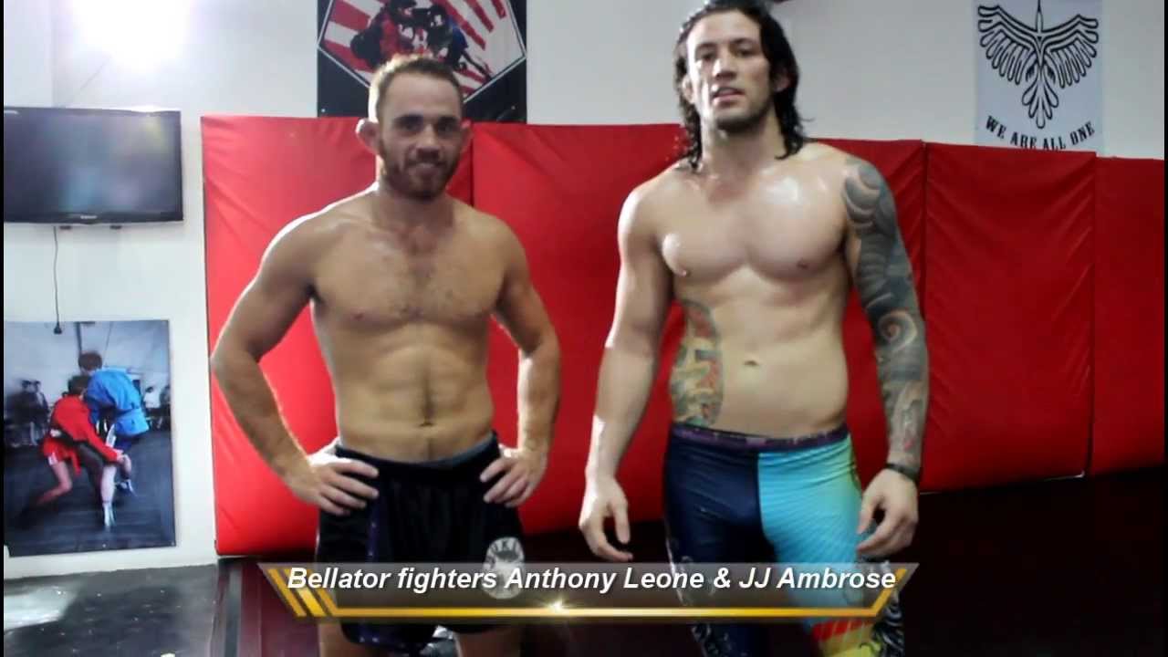Failed single leg to hip toss with Bellator fighters JJ Ambrose ...