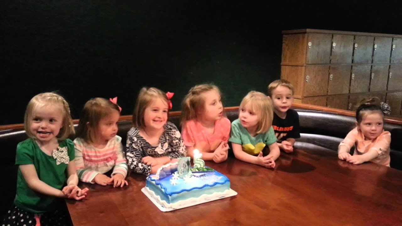 Sally's 5th birthday party - YouTube