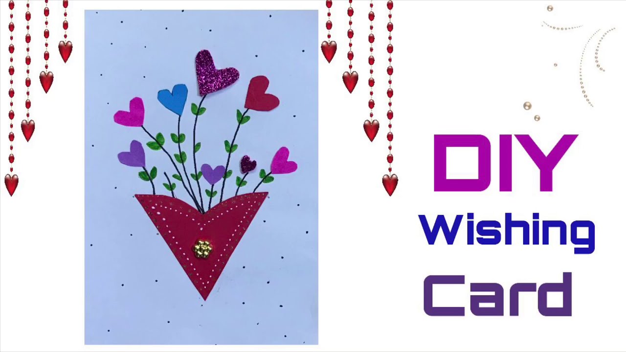 How To Make Heart Shape Card | All Purpose Card | Handmade Card ...