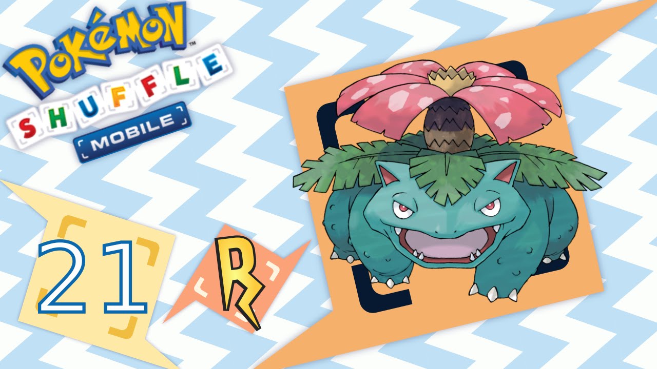 Pokémon Shuffle Mobile - ¡VENUSAUR! Algo facilito (?) - YouTube
