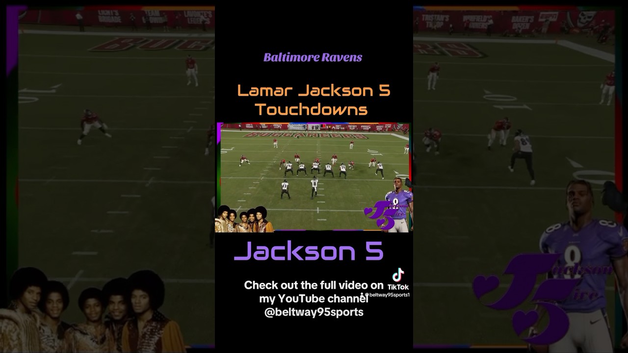 Lamar Jackson is bad with 5 touchdowns #ravensnation #ravensflock #shorts #lamarjackson #ravens ...