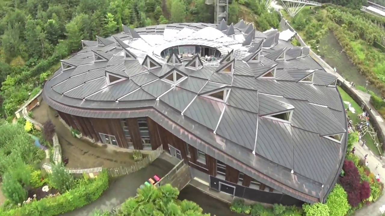 Zipline over Eden Project 2015 - YouTube