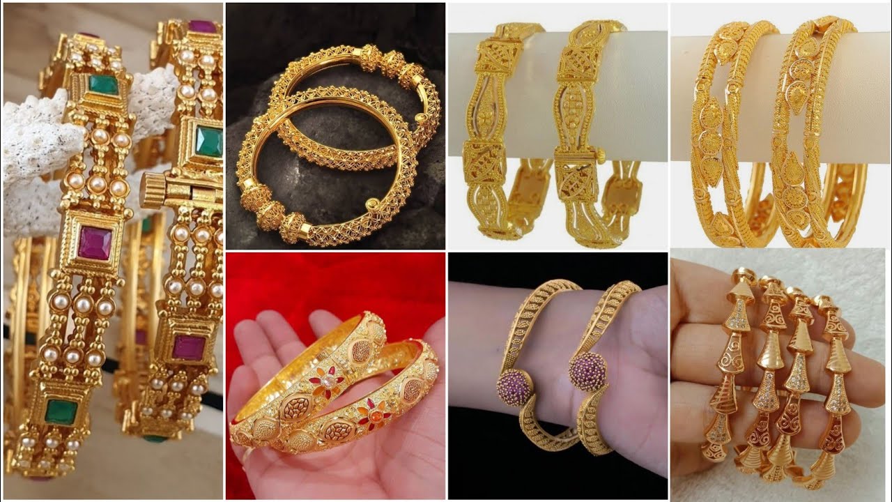 Latest Gold Bangles Designs 2022|Sone Ki Choriyan|Beautiful & Trendy ...
