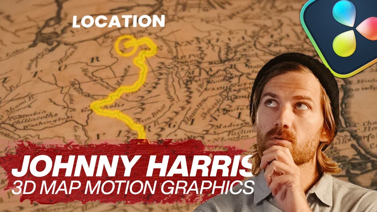 3D Map Motion Graphics like Johnny Harris in DaVinci Resolve - YouTube