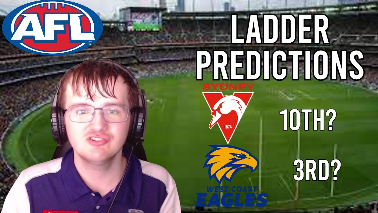 MY AFL LADDER PREDICTIONS FOR 2023 - YouTube