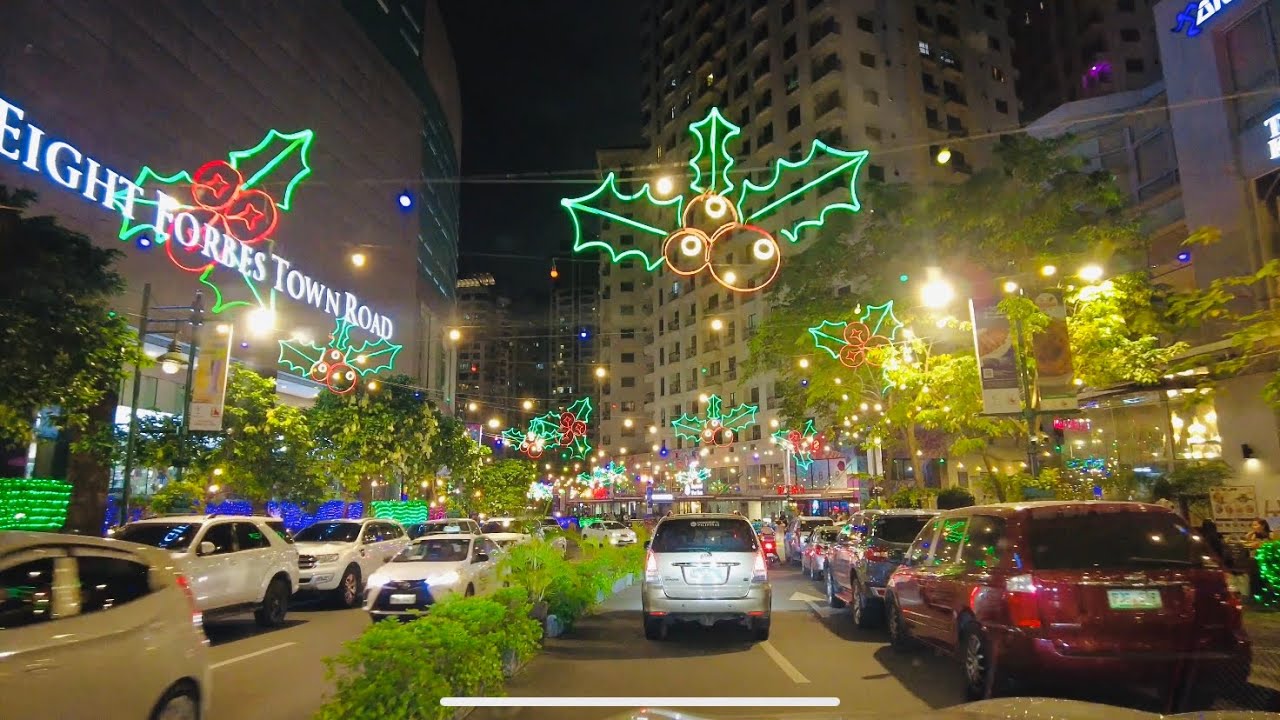 Night drive at FORBES TOWN, BGC TAGUIG - YouTube