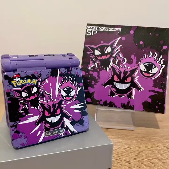 Modding the Ultimate GameBoy Advance SP Gengar Shell IPS Screen - YouTube
