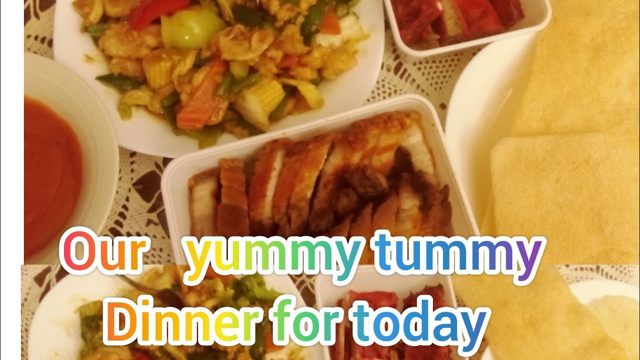 our yummy tummy Dinner for today - YouTube