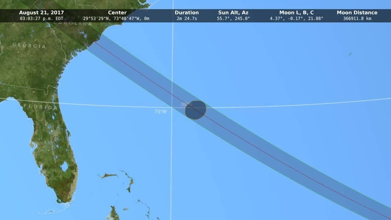 Graphic: Florida will view partial solar eclipse - YouTube