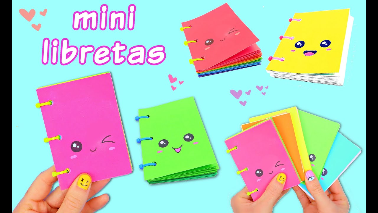 CÓMO HACER MINI LIBRETAS FÁCILES QUE TE VAN A ENCANTAR - Manualidades Fáciles Con Papel - YouTube