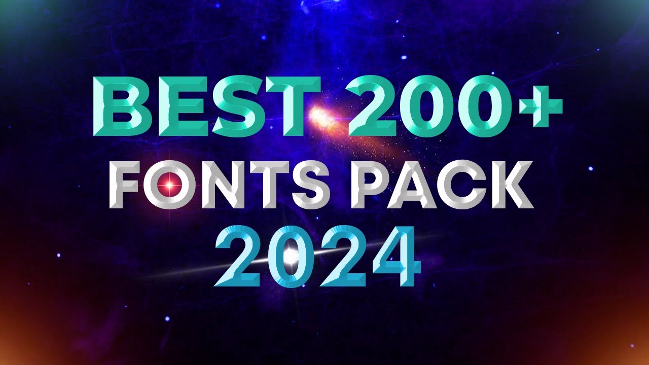 Best 200+ New Font Style Download || New Fonts Pack 2024 || English ...