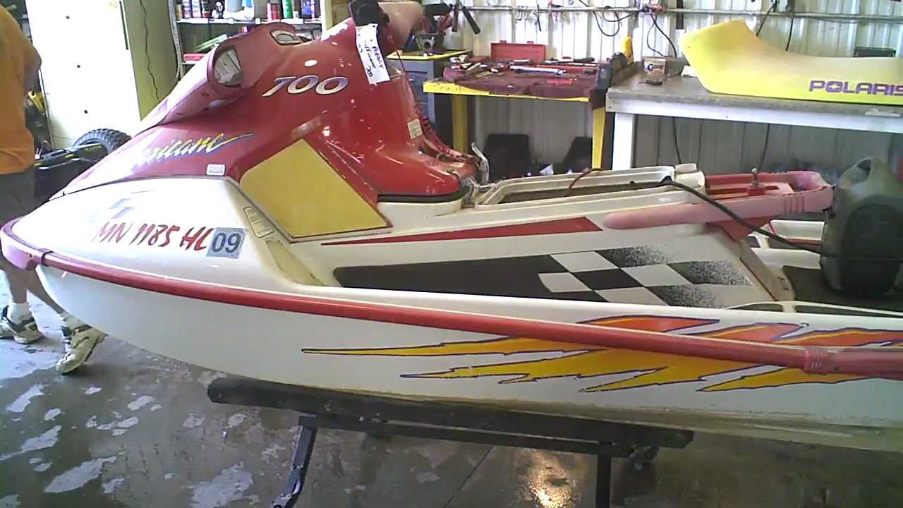 1996 Polaris Hurricane 700 Twin PWC LOT 958A - YouTube