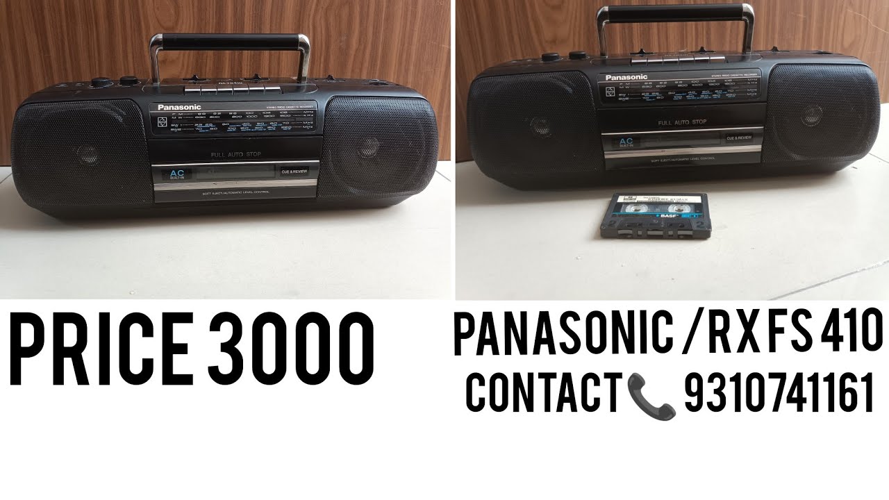 SOLD (9310741161) PANASONIC RX FS 410 TAPE RECORDER - YouTube