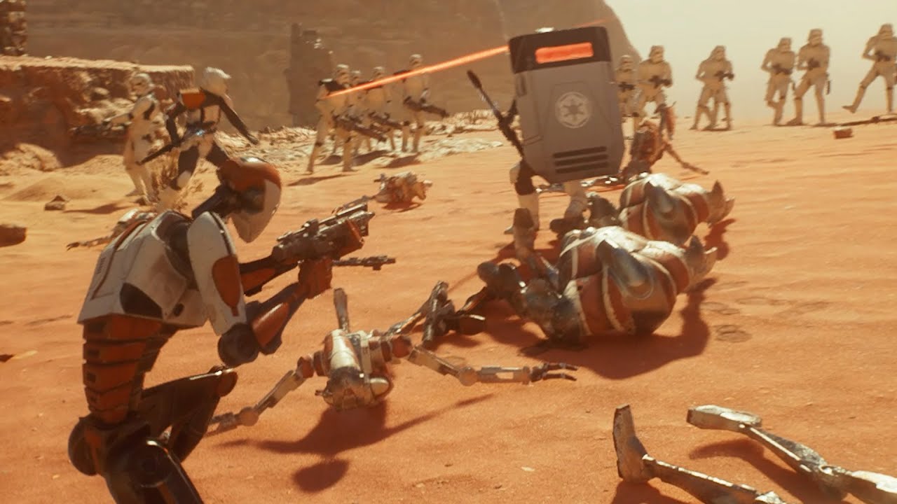 Star Wars: Jedi Survivor - Stormtroopers VS Droids - NPC Wars - YouTube