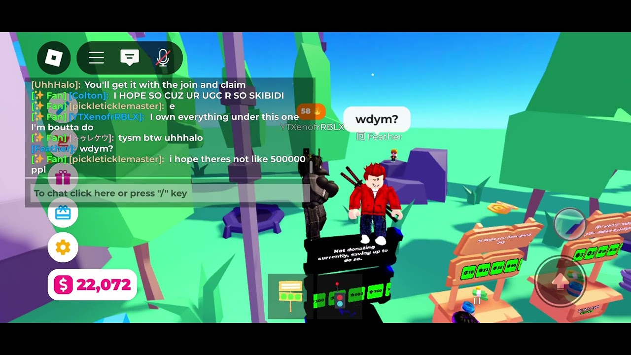 donating 750 robux. - YouTube
