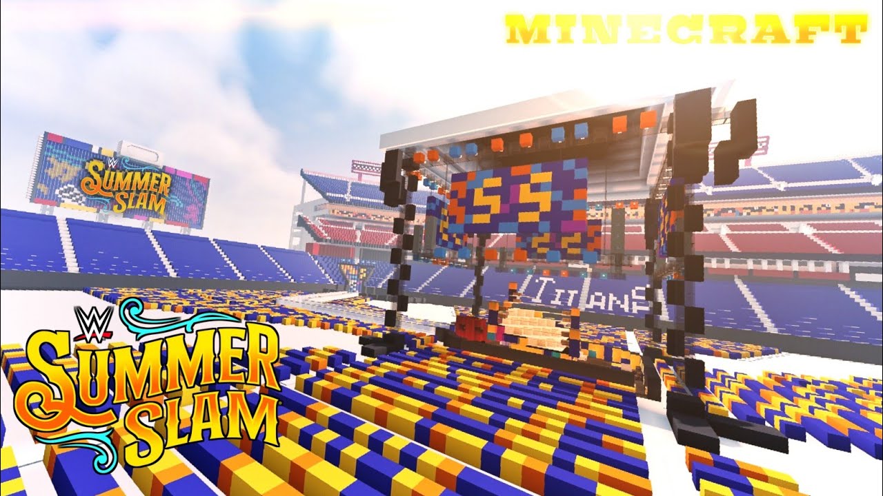 MINECRAFT - WWE SummerSlam 2022 - Stage Set & Stadium [+Download ...