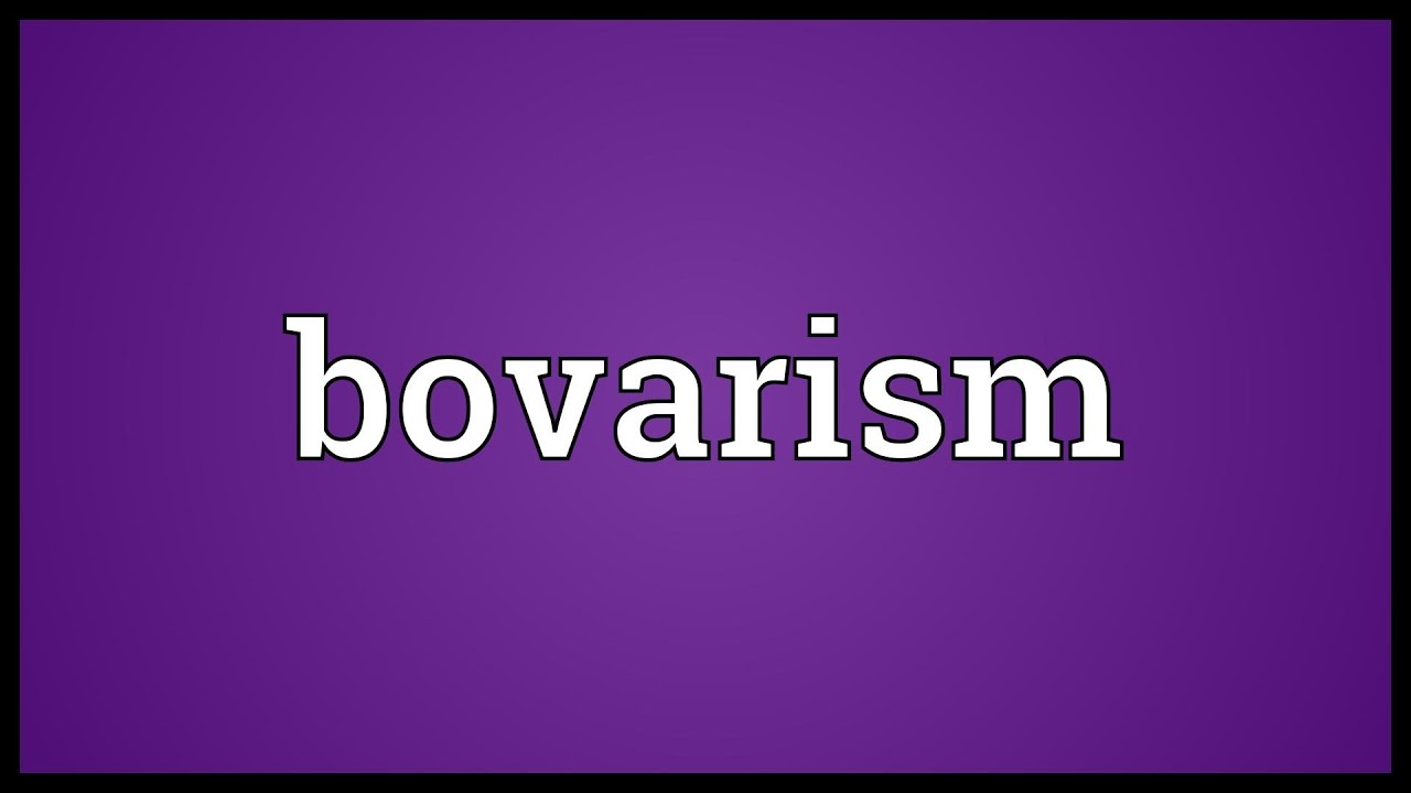 Bovarism Meaning - YouTube